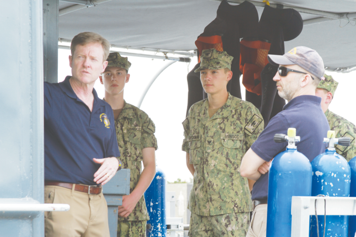 Sea Cadets meet with director before archeology expedition - America's Sea Cadets